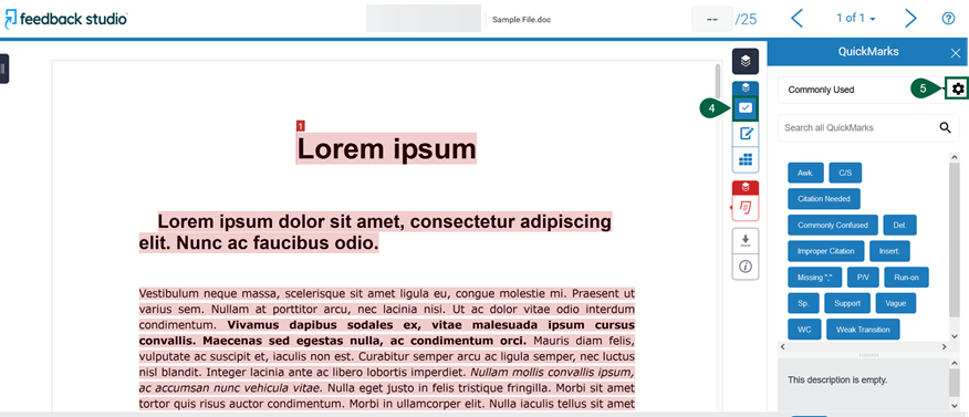 The Export/Import Process for Turnitin Quickmarks sets