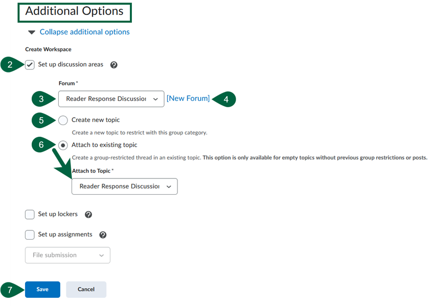 Create Group Restricted Discussion Areas