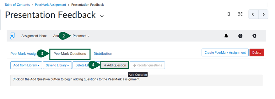 How to Create and set up a PeerMark Assignment