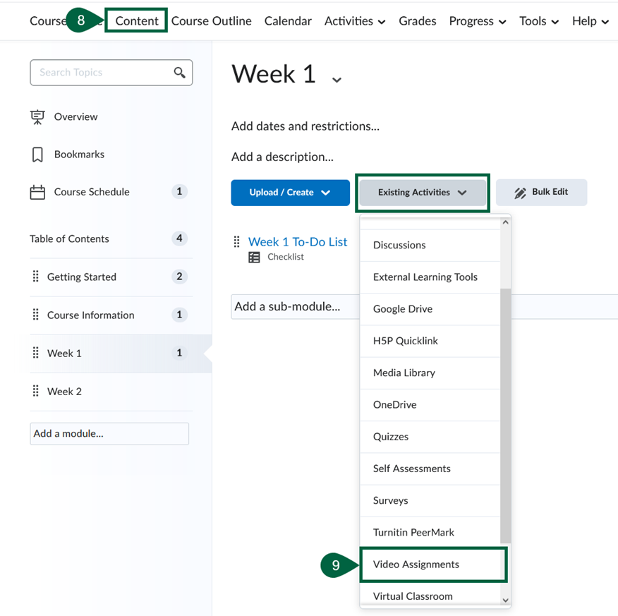 How to Add a Video Assignment