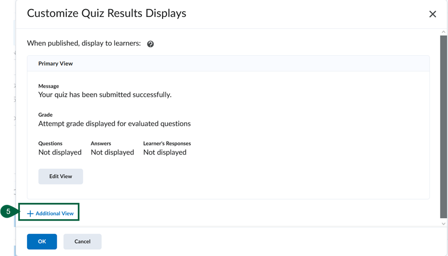 Show Quiz Results to Students
