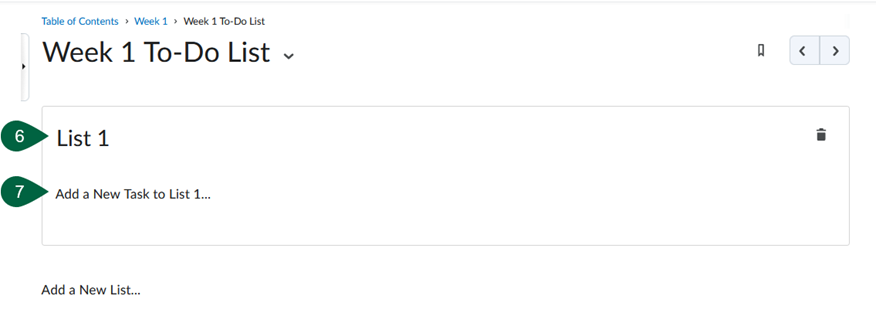Creating a Checklist
