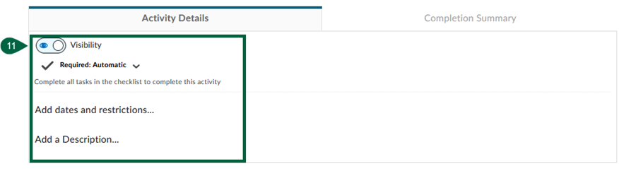 Creating a Checklist