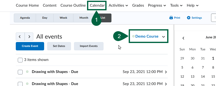 How to Clear Course Content