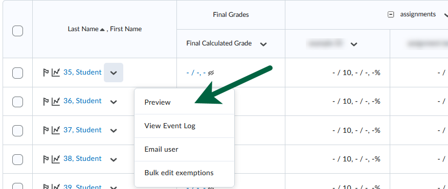 Final Adjusted Grade