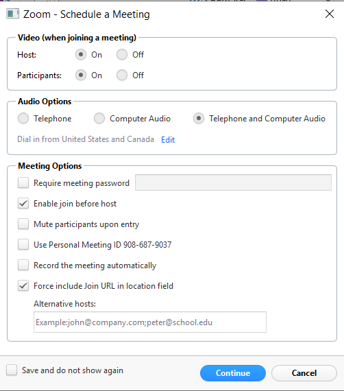 How to schedule Zoom meetings