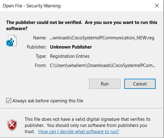 Cisco IP Communicator (CIPC) - TFTP Change Guide