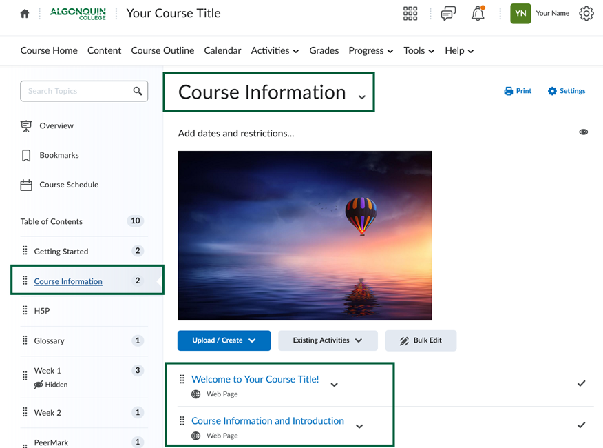 Brightspace Overview