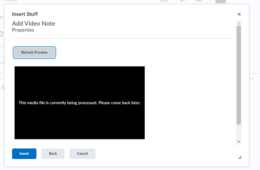 Using the Video Notes Tool in Brightspace