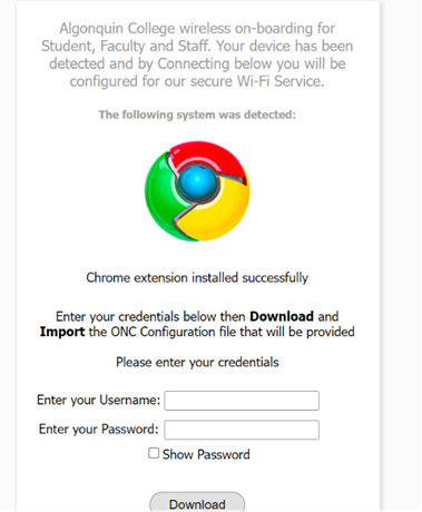How to connect to ACSecure on a Chromebook
