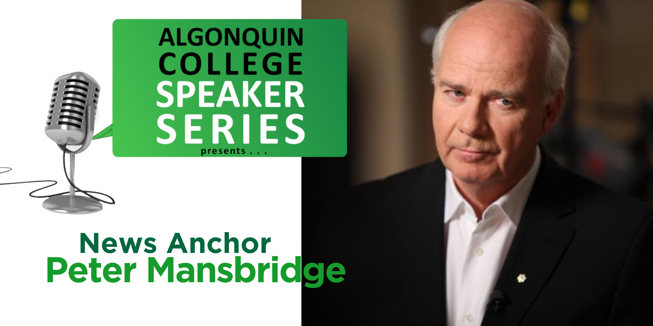The Algonquin College Speaker Series - Peter Mansbridge - Events Detail