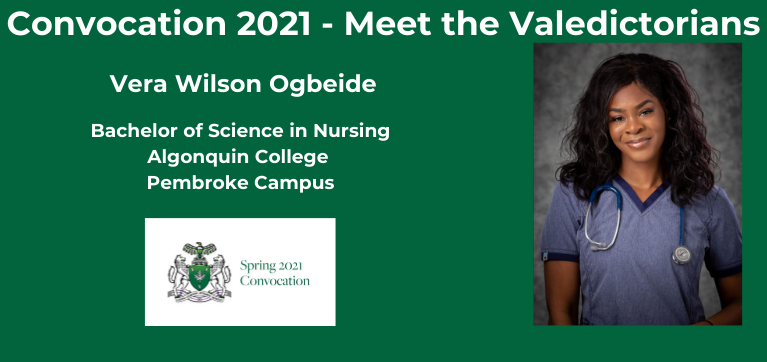 Meet our Valedictorian Vera Wilson Ogbeide - News Detail
