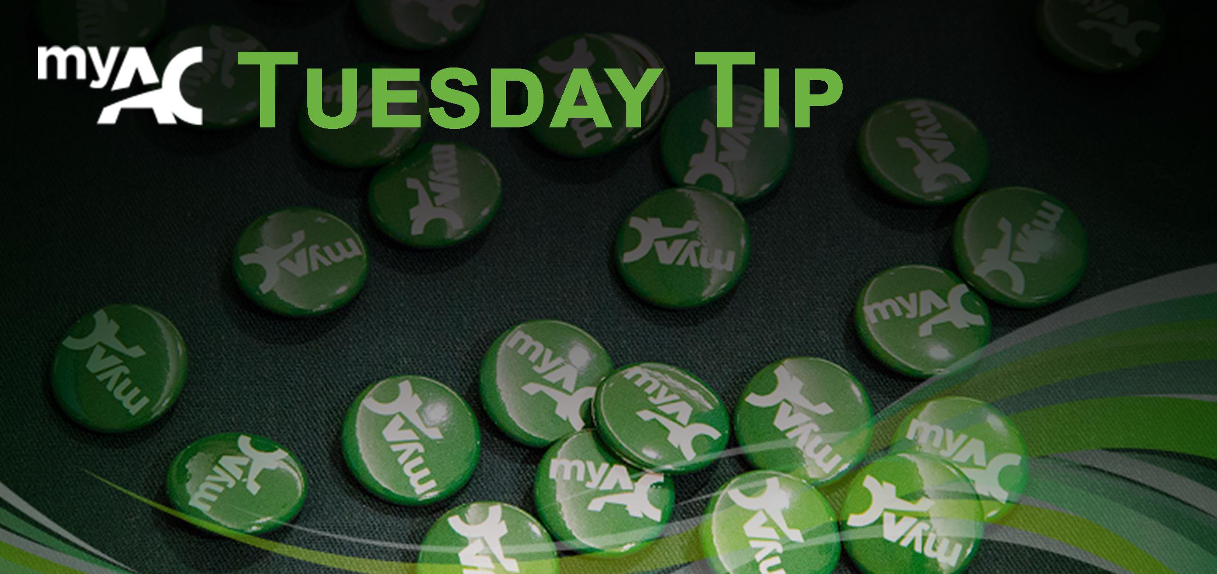 Tuesday Tip — Complete your myAC profile - News Detail