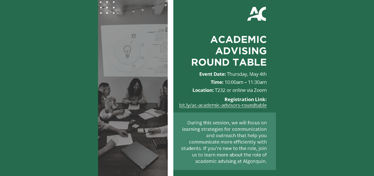 Academic Advising Round Table: Spring Edition - Events Detail